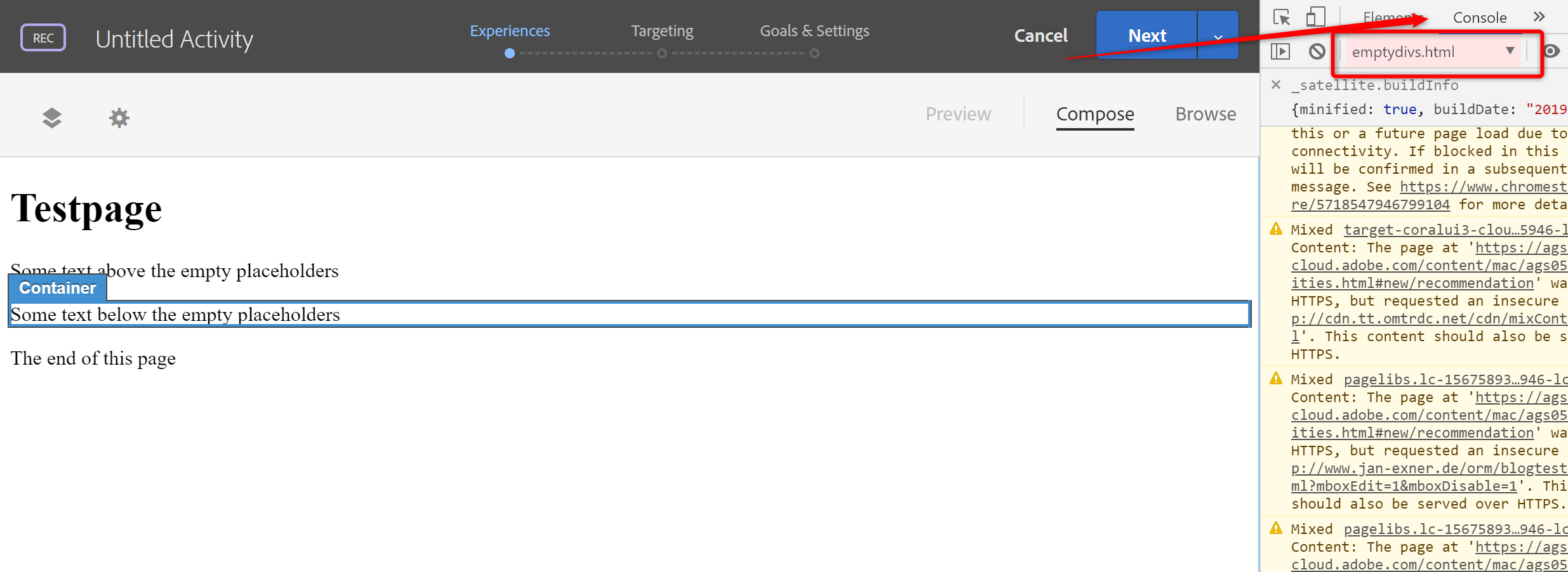 Quick tip: use empty placeholder divs with Target VEC – Web Analytics ...
