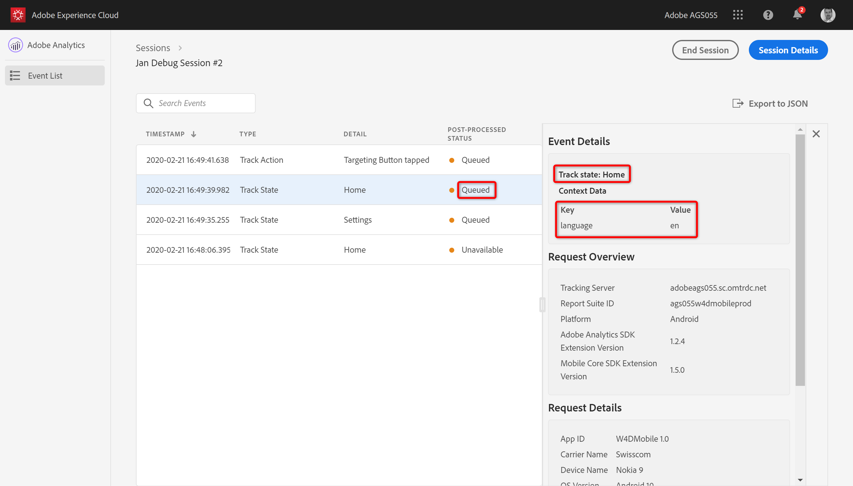 Adobe Experience Platform Mobile SDKs – Debugging – Web Analytics for Developers